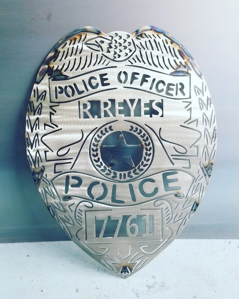 Custom Police Badges Blue Live Matter Cop Art | Etsy