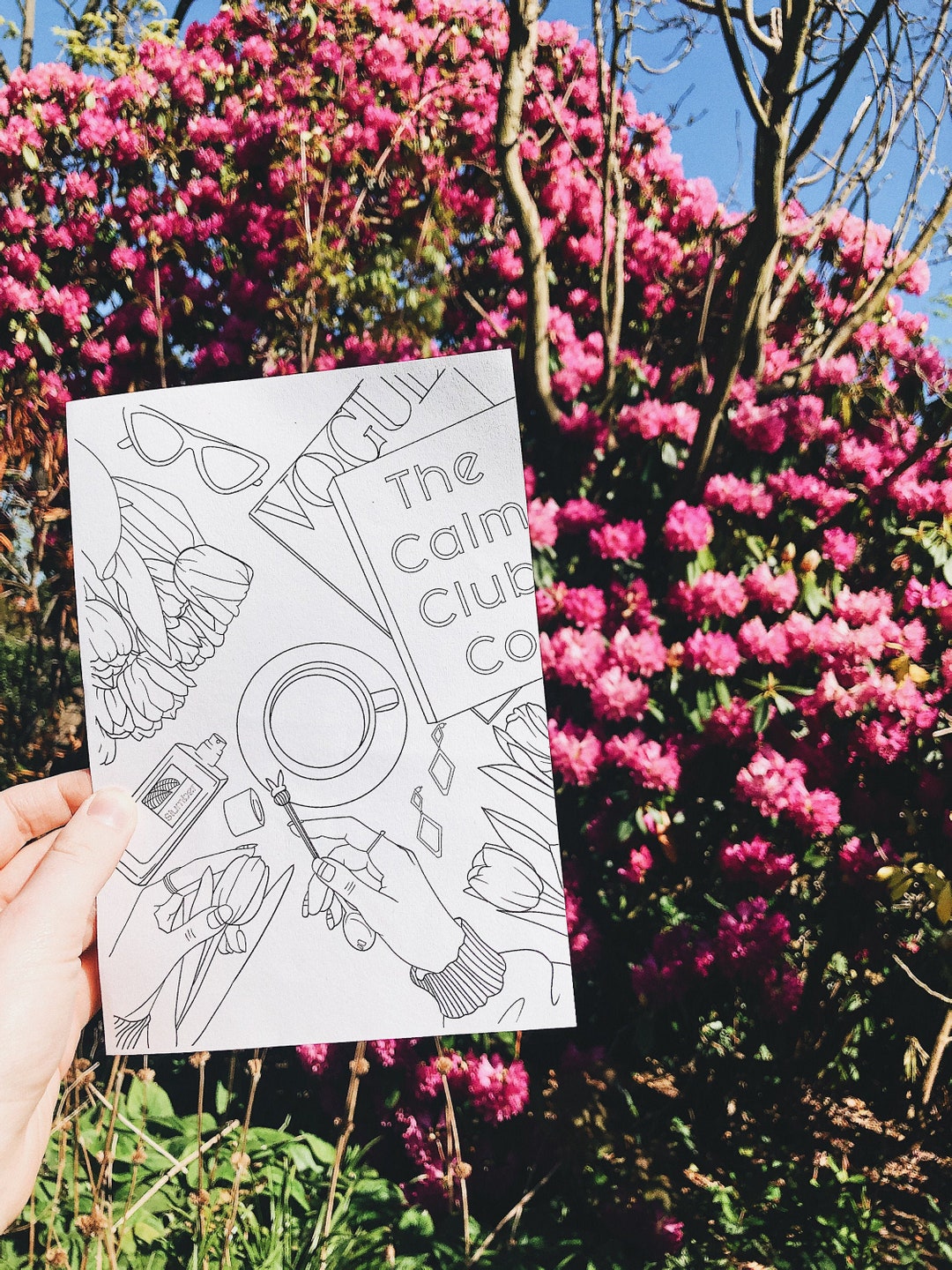 Floral Adult Colouring Page Set | Relaxing Colouring Set of 5 Pages ...