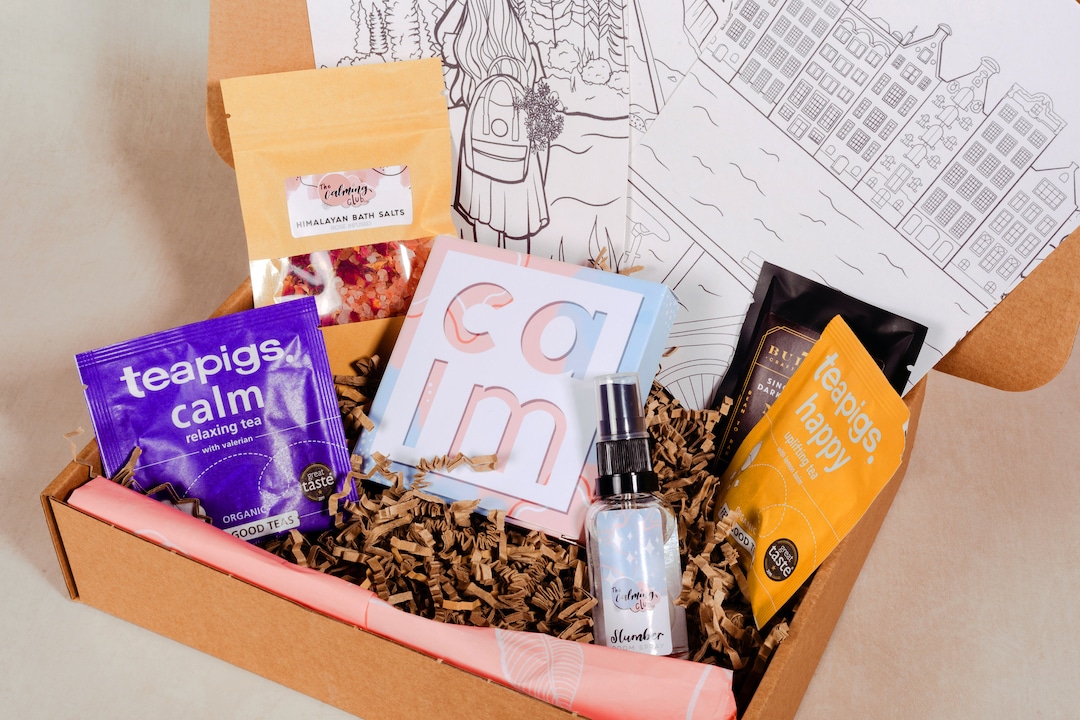 Anxiety Relief Care Package for Her, Self-care Gift Box, Stress Relief ...