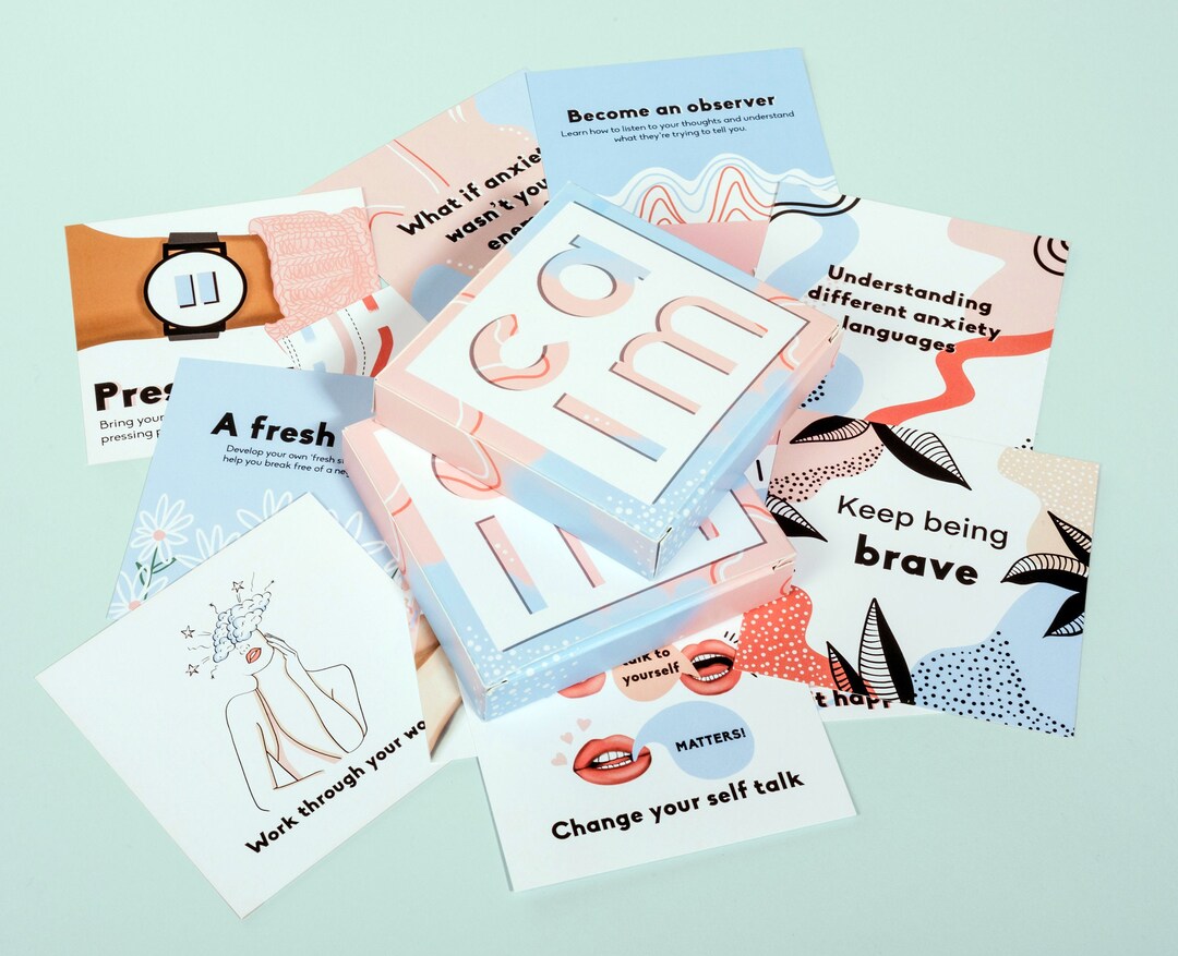 Mindfulness Calming Cards for Anxiety and Stress Relief | Mindfulness ...