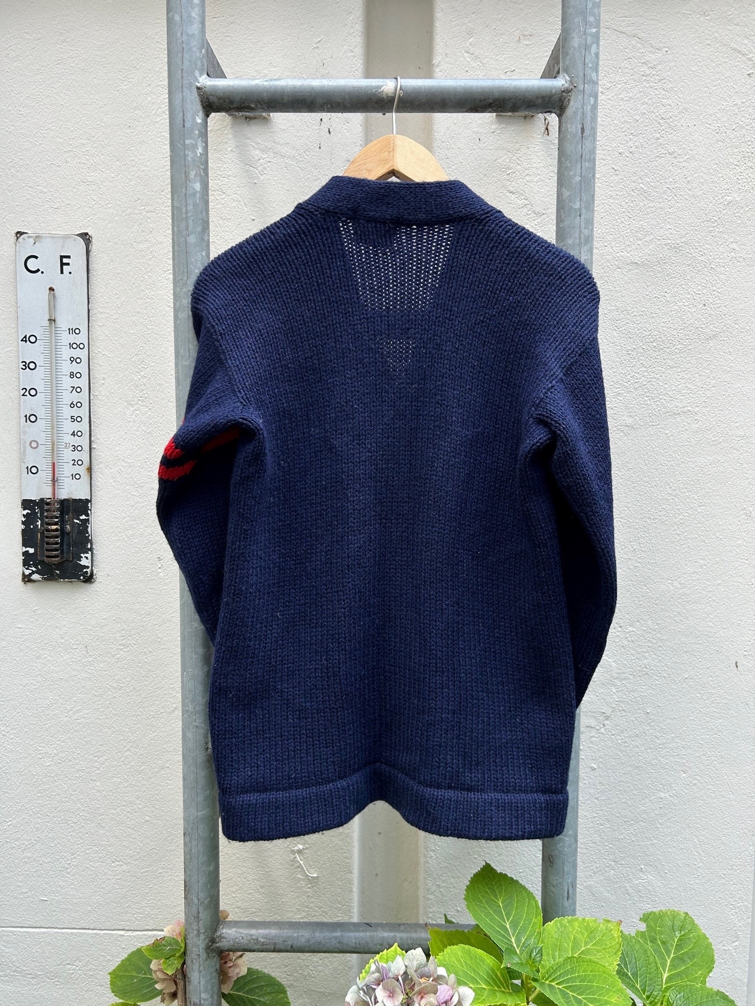 Vintage 50s: Princeton Wool Varsity Cardigan College Dark - Etsy