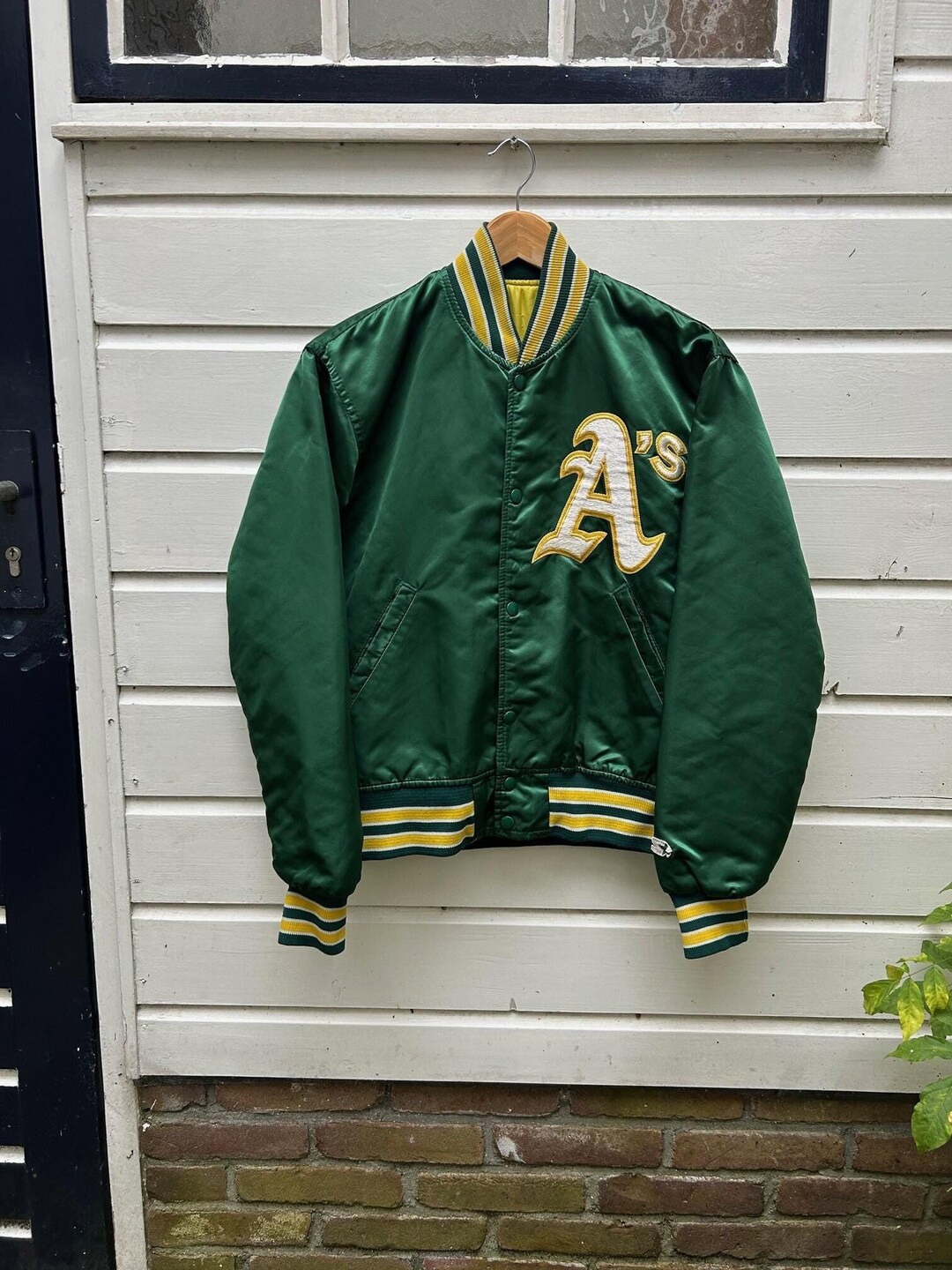 Vintage 90s: Starter Jacket Oakland Athletics MLB Baseball Made in USA ...