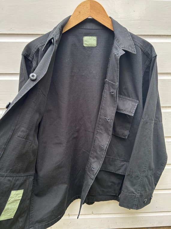 Vintage: Black ripstop US Army repro Jungle Jacket (M… - Gem