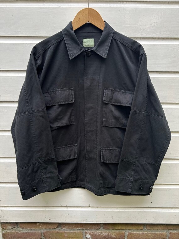 Vintage: Black ripstop US Army repro Jungle Jacket (M… - Gem