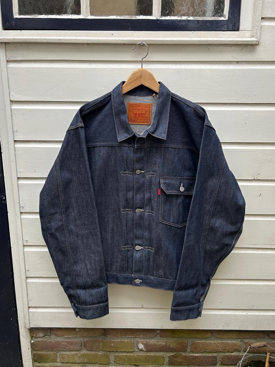 LVC: 1936 Levi's 506XX Type I Selvedge Denim Jacket - Big E - Buckle ...