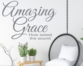 Amazing Grace Decal - Etsy