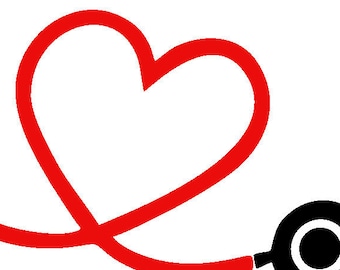 Stethoscope SVG File, Love Stethoscope DXF, Love Stethoscope Png ...