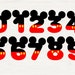 Mickey Mouse Numbers 5-9 - Etsy