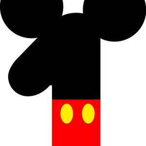 Mickey Numbers 0-4 - Etsy