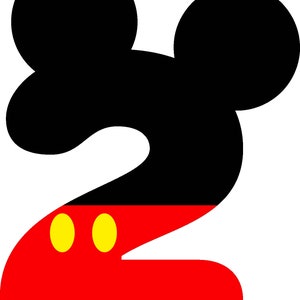 Mickey's Numbers 0-9 - Etsy