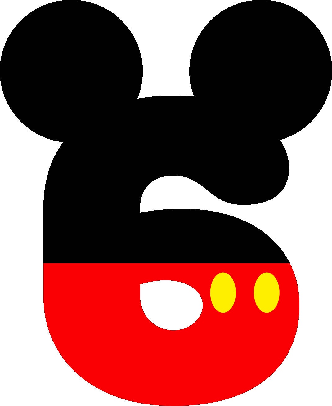 Números de mickey mouse 5-9 - Etsy México