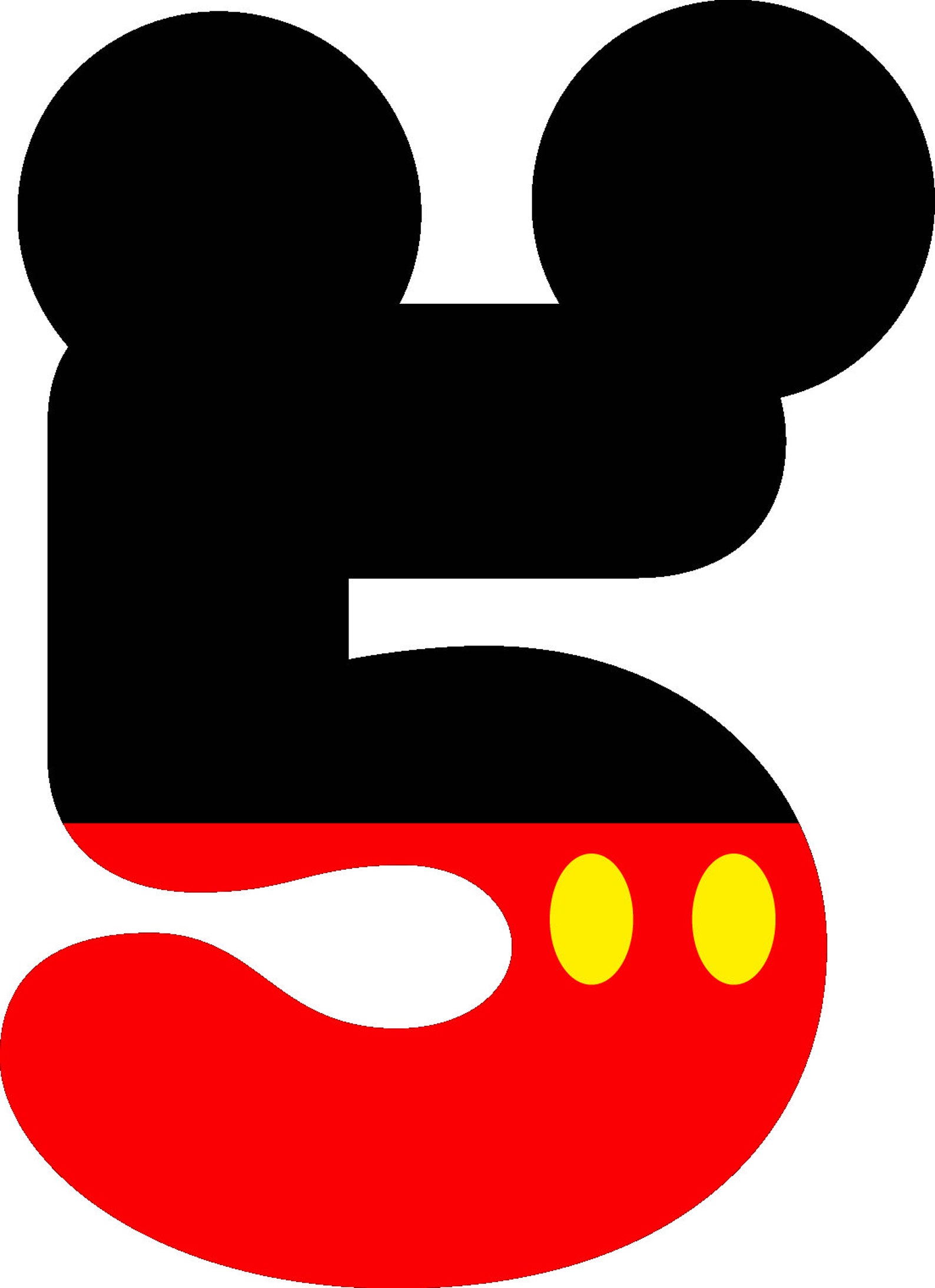 Mickey's Numbers 0-9 - Etsy