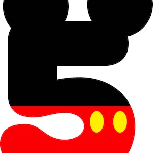 Mickey's Numbers 0-9 - Etsy