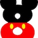 Mickey's Numbers 0-9 - Etsy