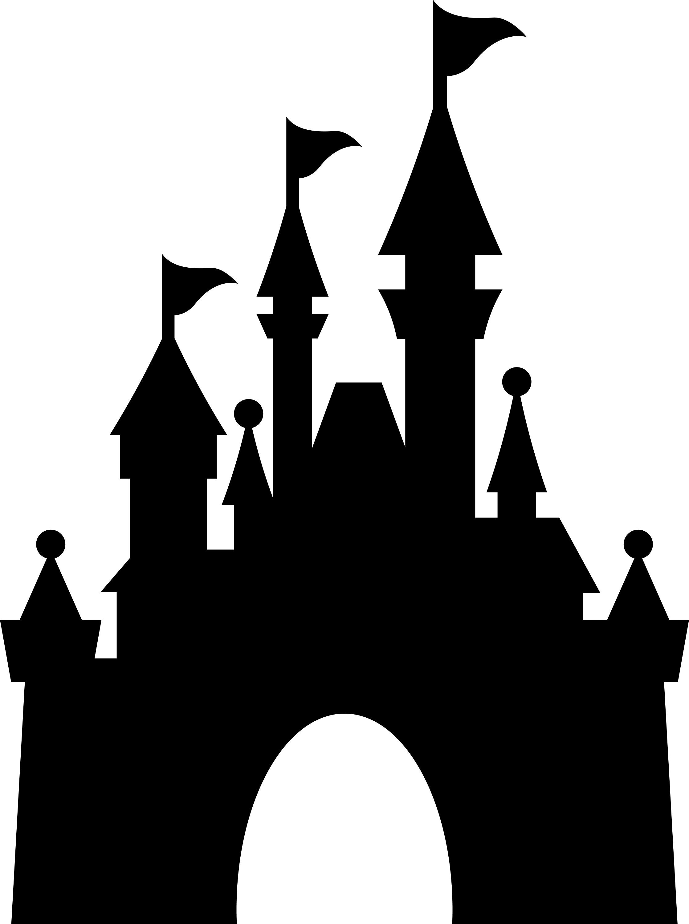 Cinderella Castle Stencil