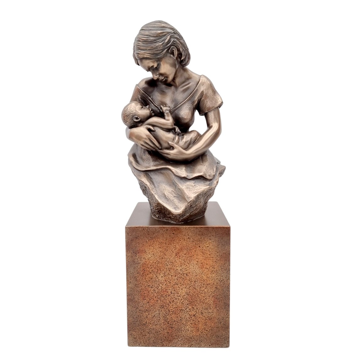 Mother With Child Maternal Love Sculpture Mother Holding Newborn - Etsy