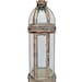 Large Standing Lantern in Metal and Glass Exceptional Detail and High ...