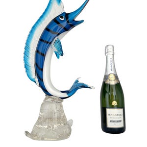 Stylish Glass Sculpture of a Swordfish Artwork With Stunning Details ...