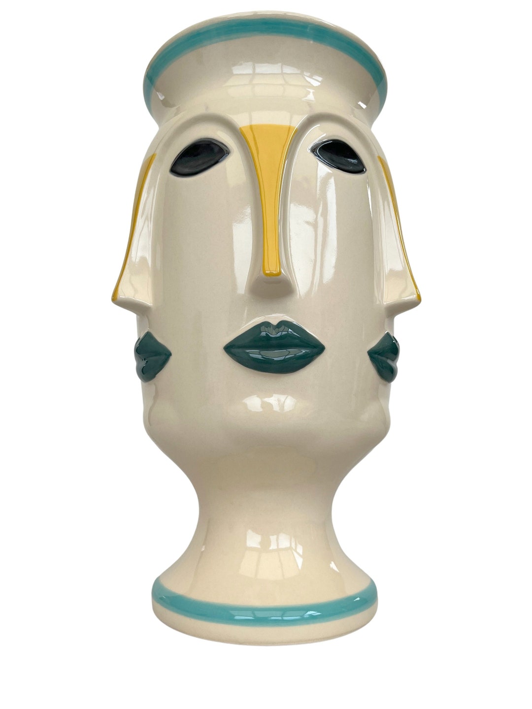 Multi-dimensional Face Shaped Vase Scandinavian Design Special Eye ...