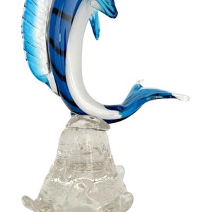 Stylish Glass Sculpture of a Swordfish Artwork With Stunning Details ...