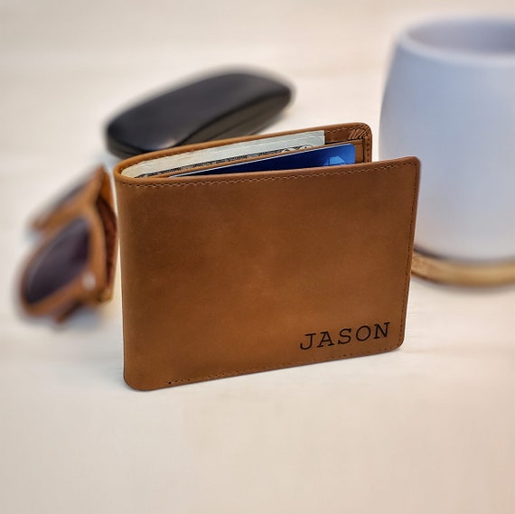 Personalized Wallet Engraved Wallet Mens Wallet Gift for | Etsy