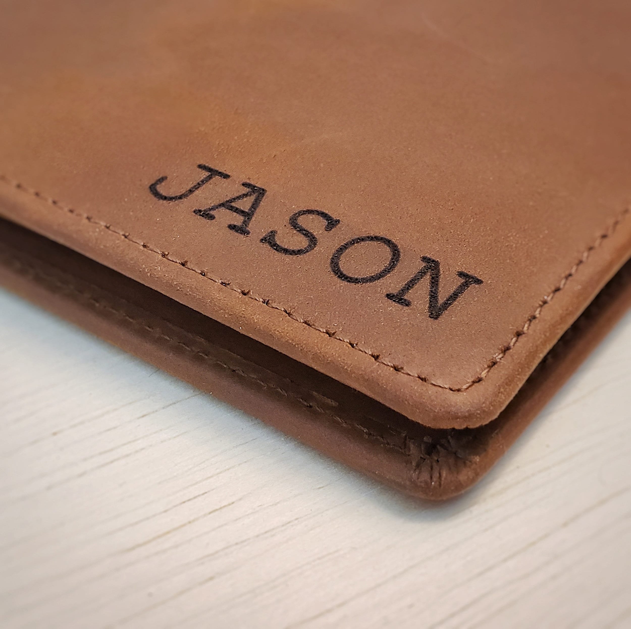 Engrave Wallet for Boyfriend Personalized Wallet Leather - Etsy