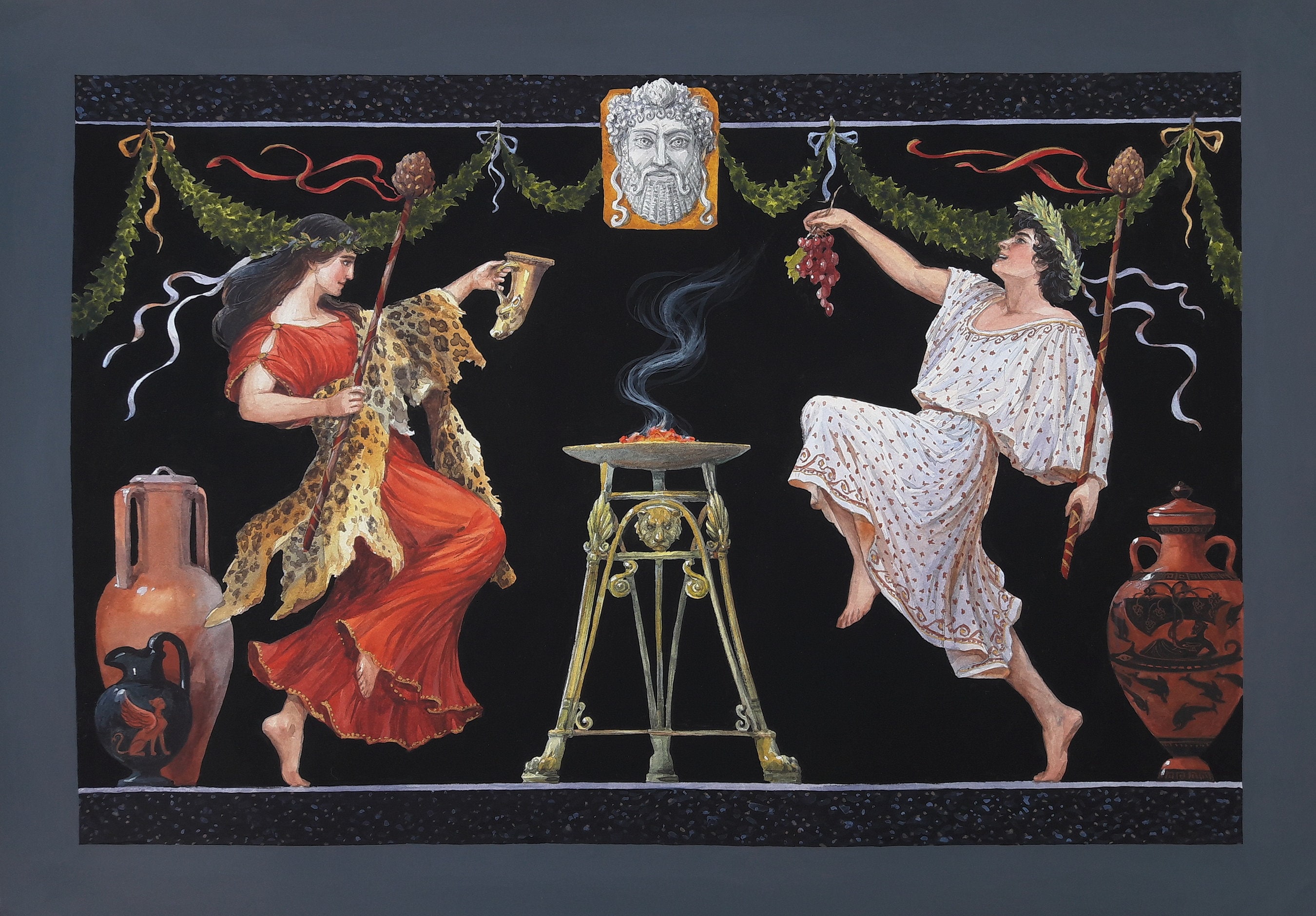 Home Décor Ancient Greece,Dionysia Festivals,dedicated to Dionysus,wall ...