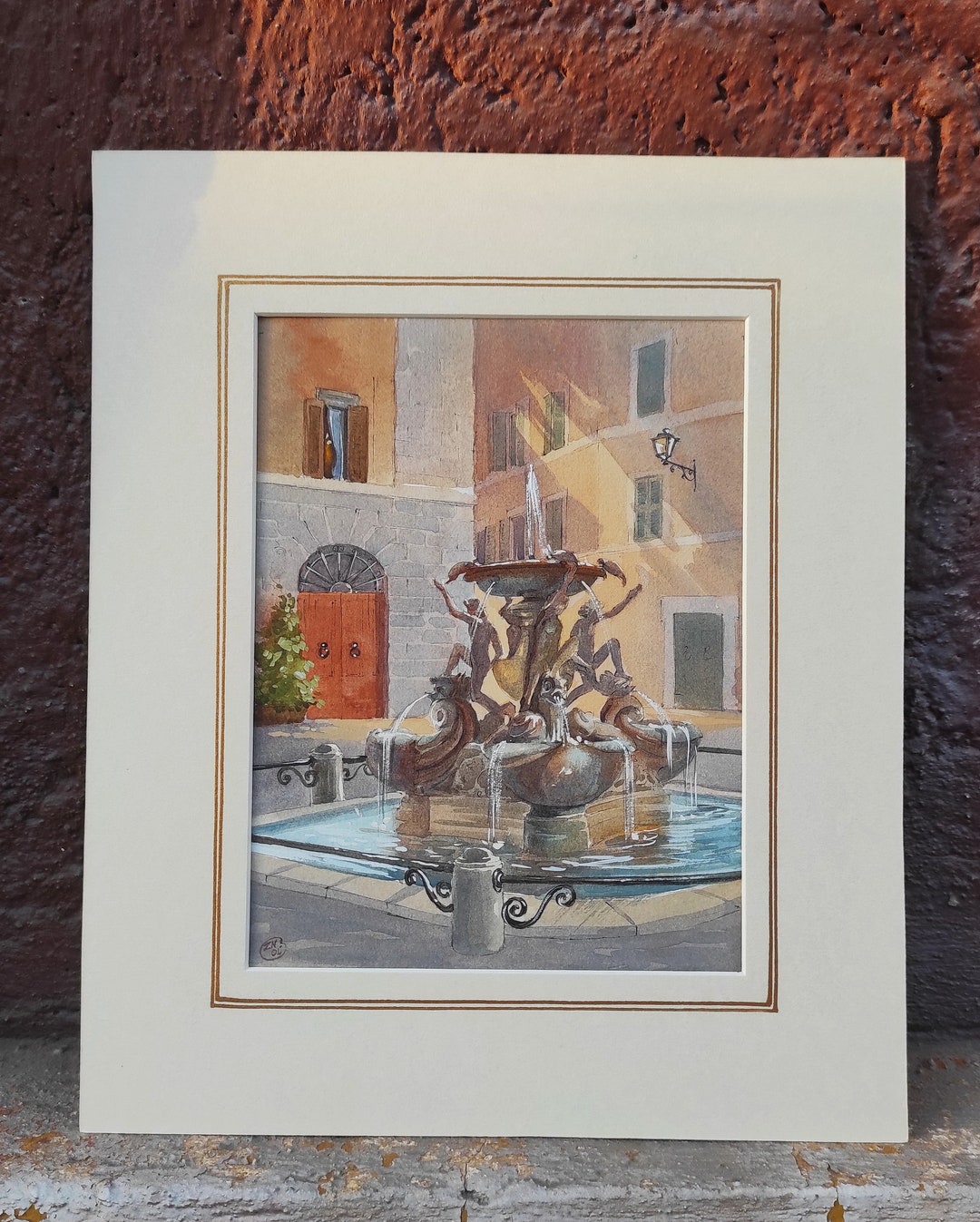 Fontana Delle Tartarughe. the Turtle Fountain. Piazza Mattei. - Etsy