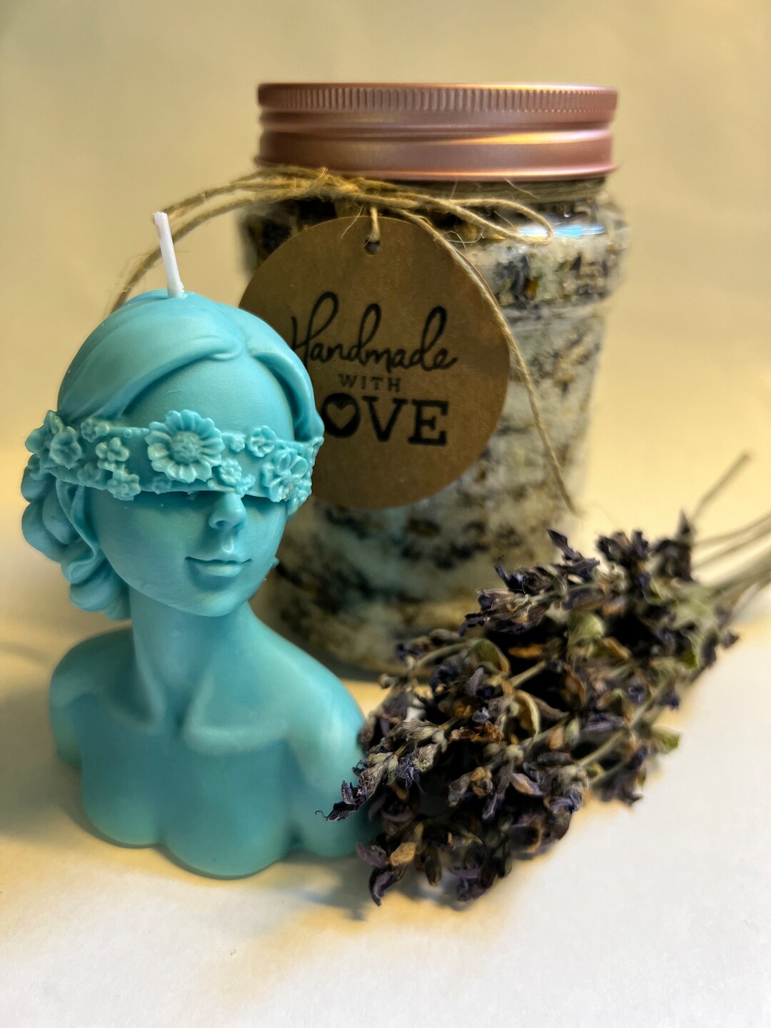 Unique Scented Flower Girl Candle - Aesthetic Goddess Candle | Vintage ...