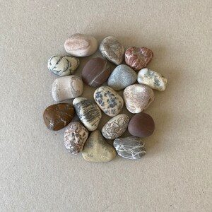 Mixed Bag of 17 Small Beach Pebbles Picked Near Aphrodite Stone (petra ...
