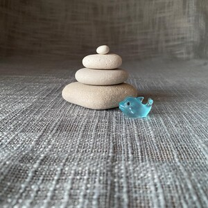 Set of 4 White Stacking Sea Stones- Natural Beach Pebbles for Zen Decor ...