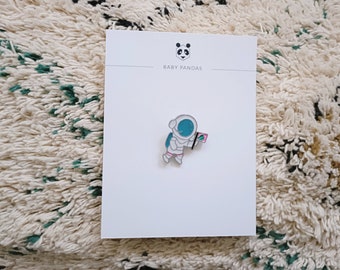 Astronaut Enamel Lapel Pin - Etsy