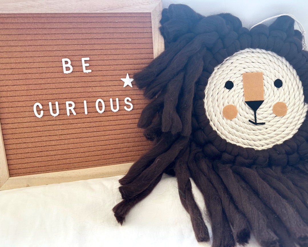 Custom Colour Square Felt Letterboard Dark Brown - Etsy
