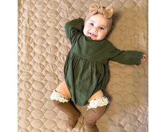 Dark Green Baby Girl Clothes - Etsy