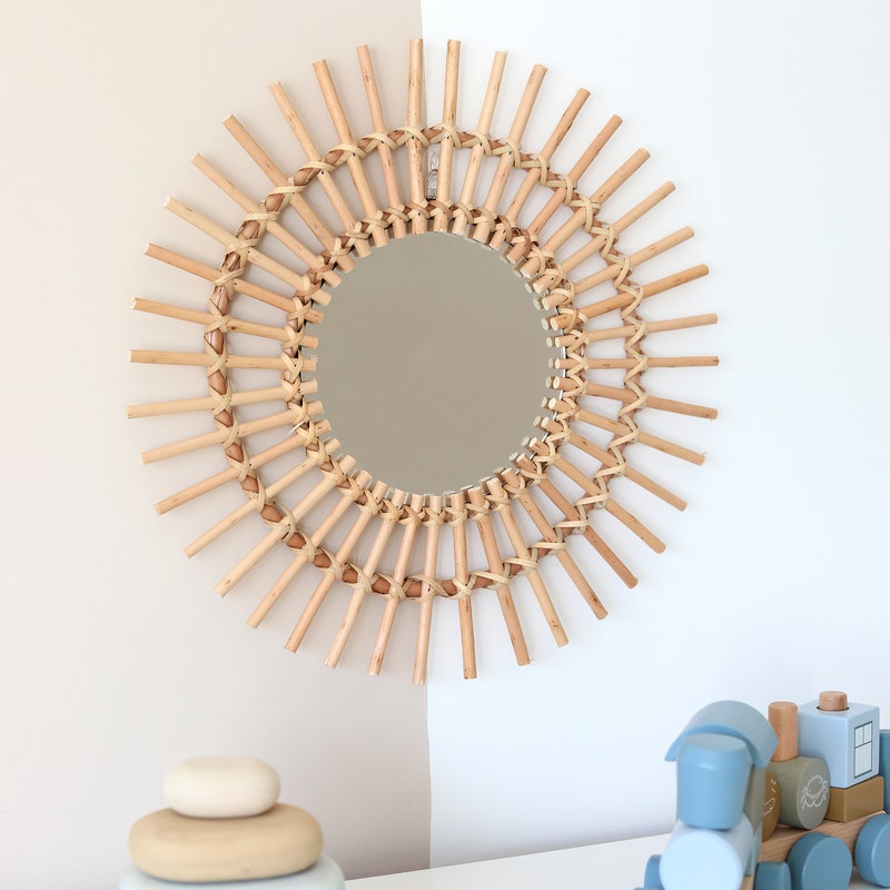 Bamboo Mirror - Etsy