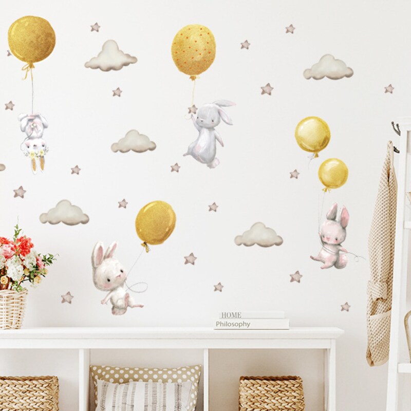 Bunny Wall Decal - Etsy