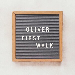 Custom Colour Square Felt Letterboard Black - Etsy