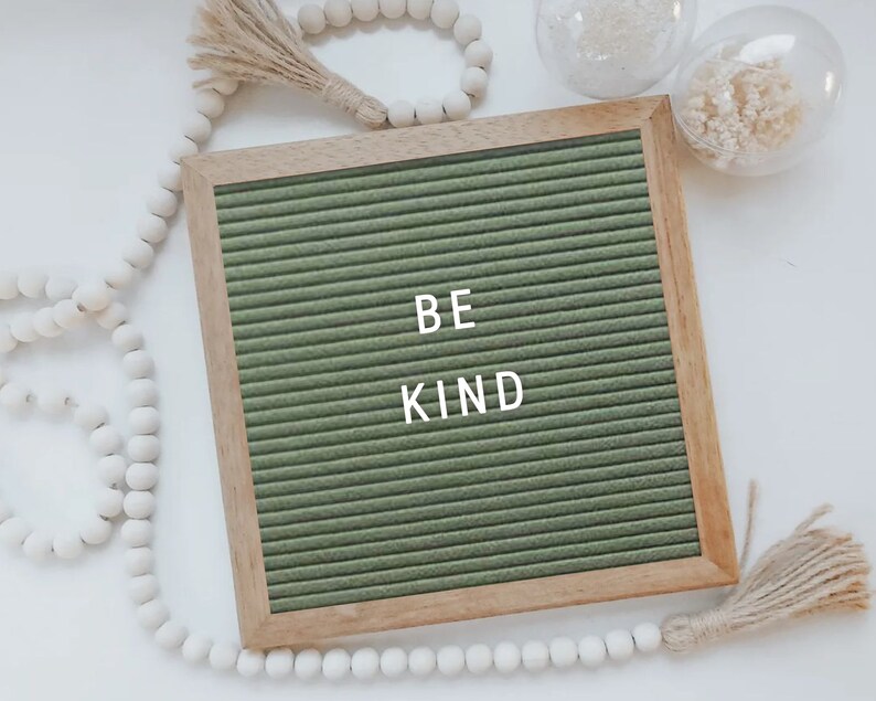 Custom Colour Square Felt Letterboard - Dark Brown - Etsy