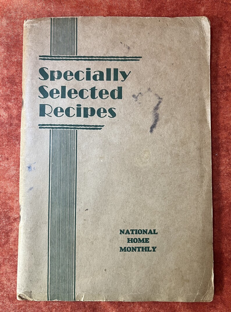 Vintage Recipe Book Collection: 1930s National Home Monthly, Salad ...