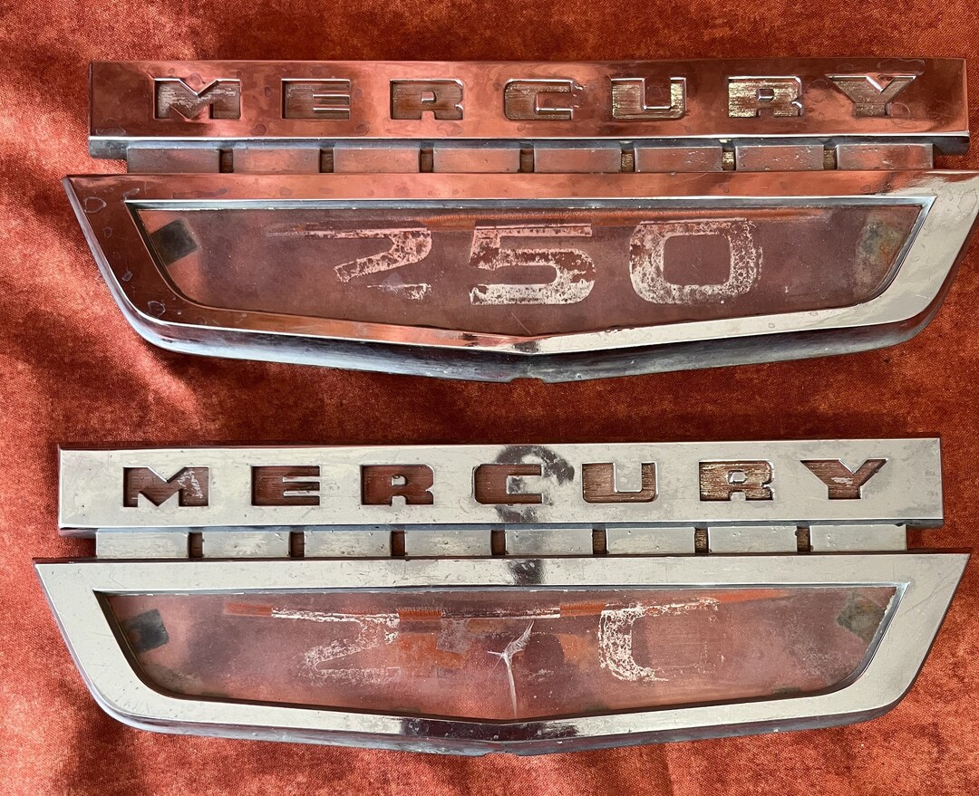 1960s Mercury M250 Truck Emblems With Acrylic Inserts. Mercury M Series ...