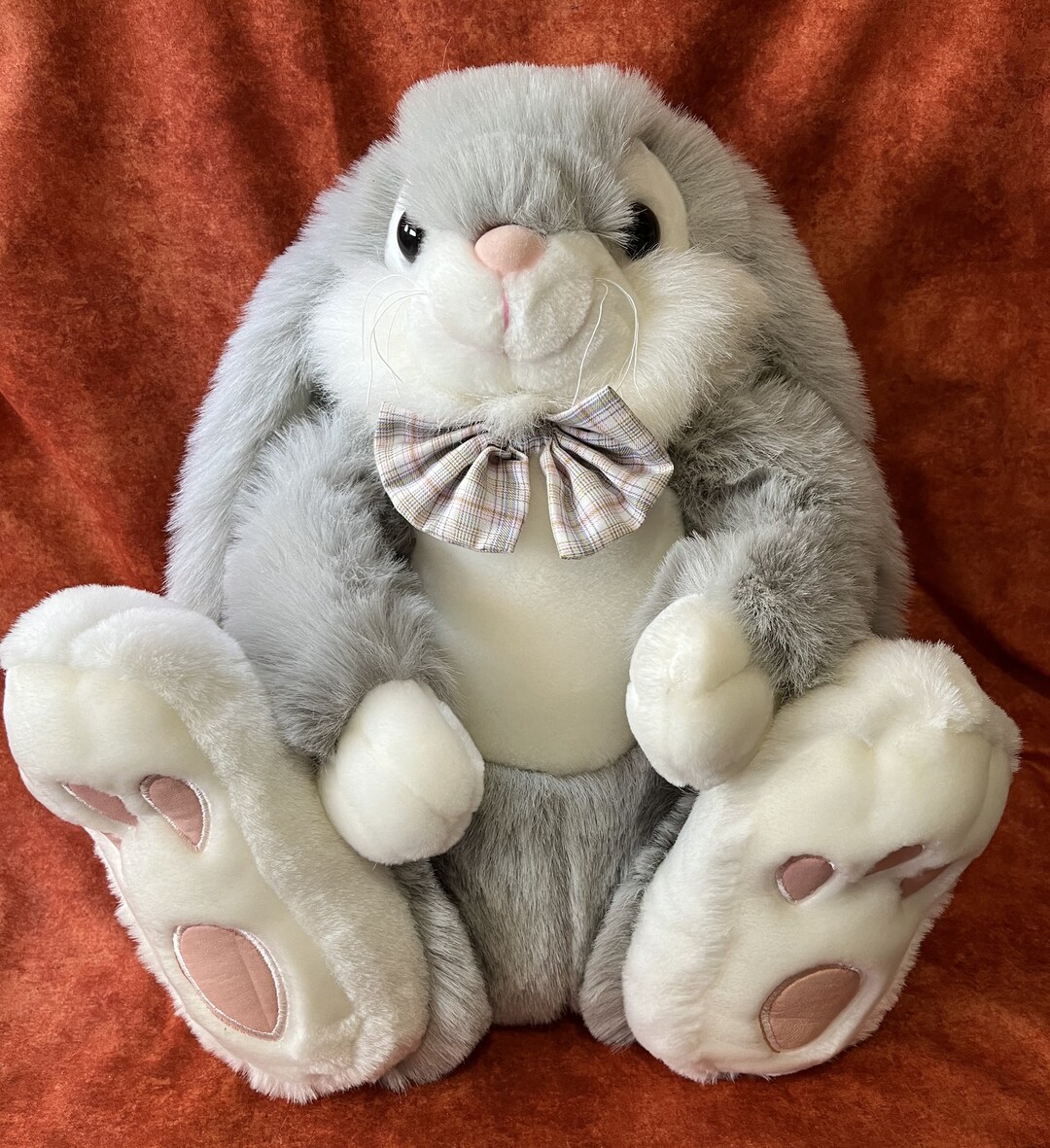 Gray stuffed bunny store