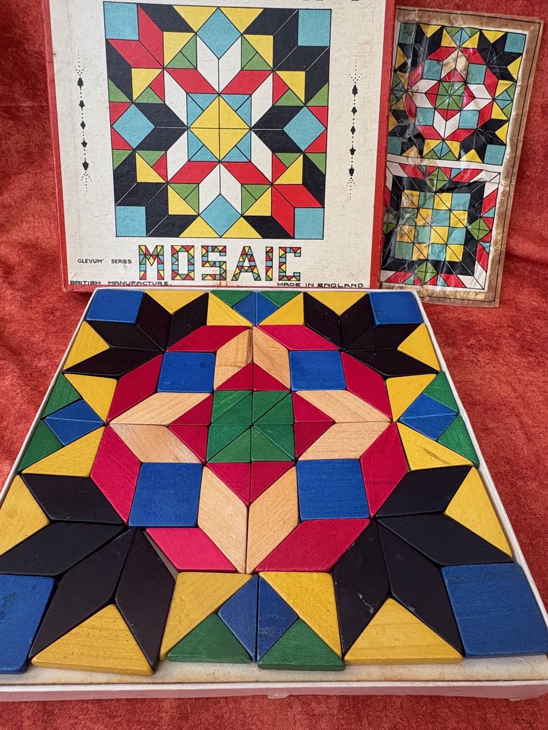 Tangram Wooden Tile Puzzle. 1950’s Parquetry. Educational Toy Fun and ...