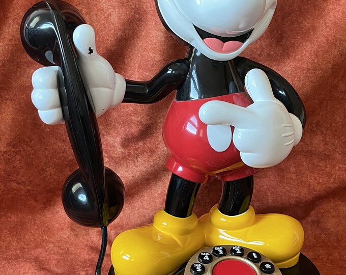 Vintage Mickey Mouse Animated Talking Telephone. 1990’s Disney Phone ...