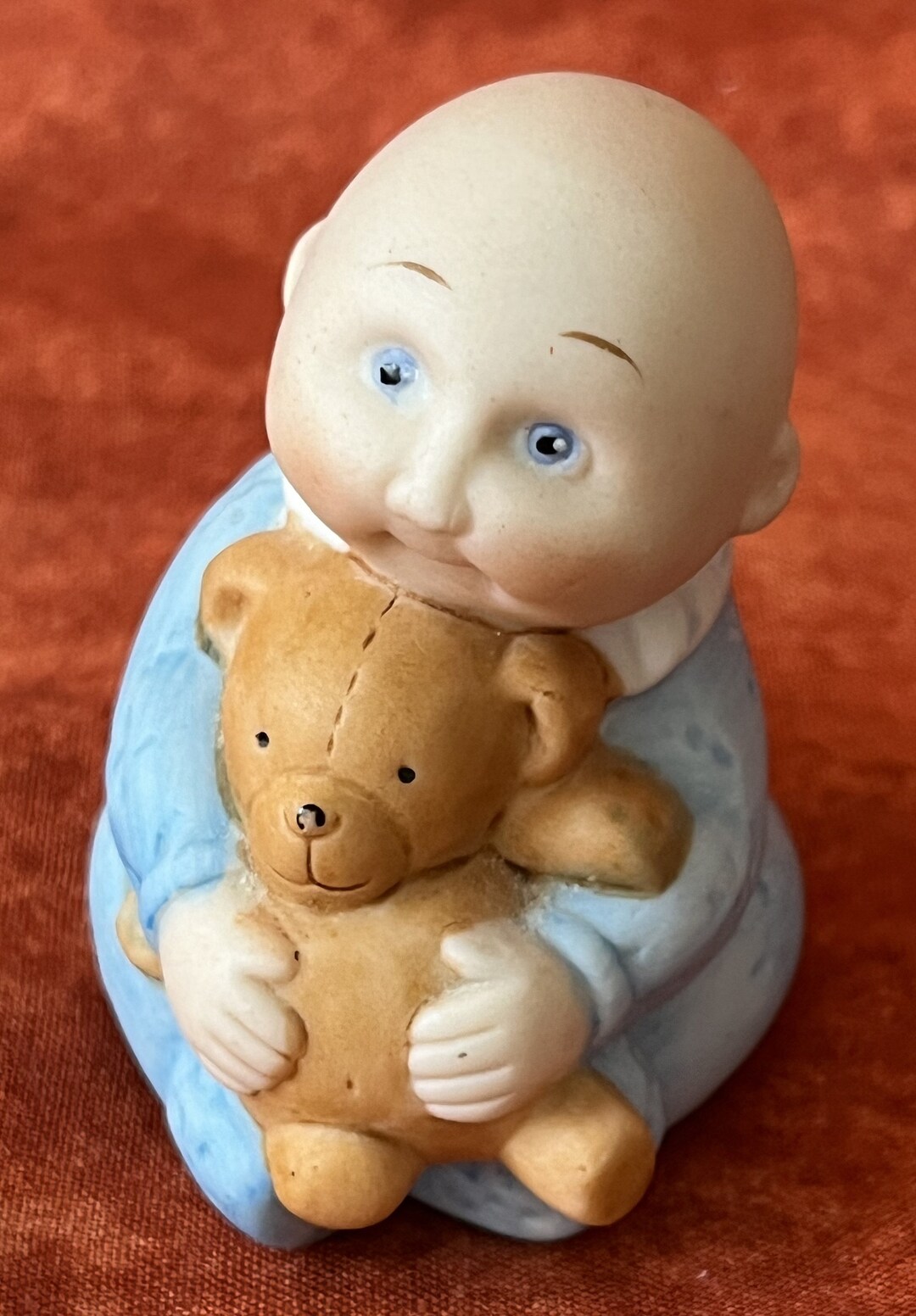 Vintage 1984 Little Boy and Teddy Figure. 84 Edition OAA Inc. Made in ...