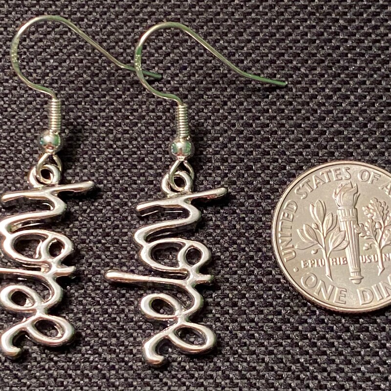 Wire Word Earrings - Etsy