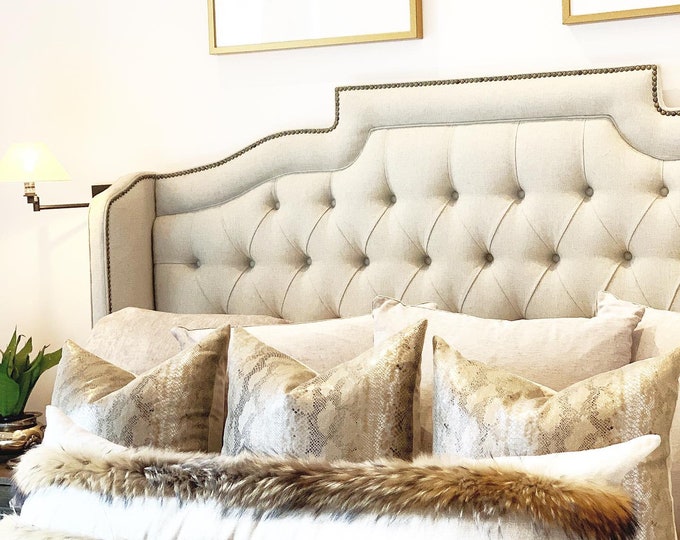 Upholstered Wing Bar Top Headboard - Etsy