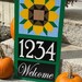 Barn Quilt Address Sign Custom - Etsy