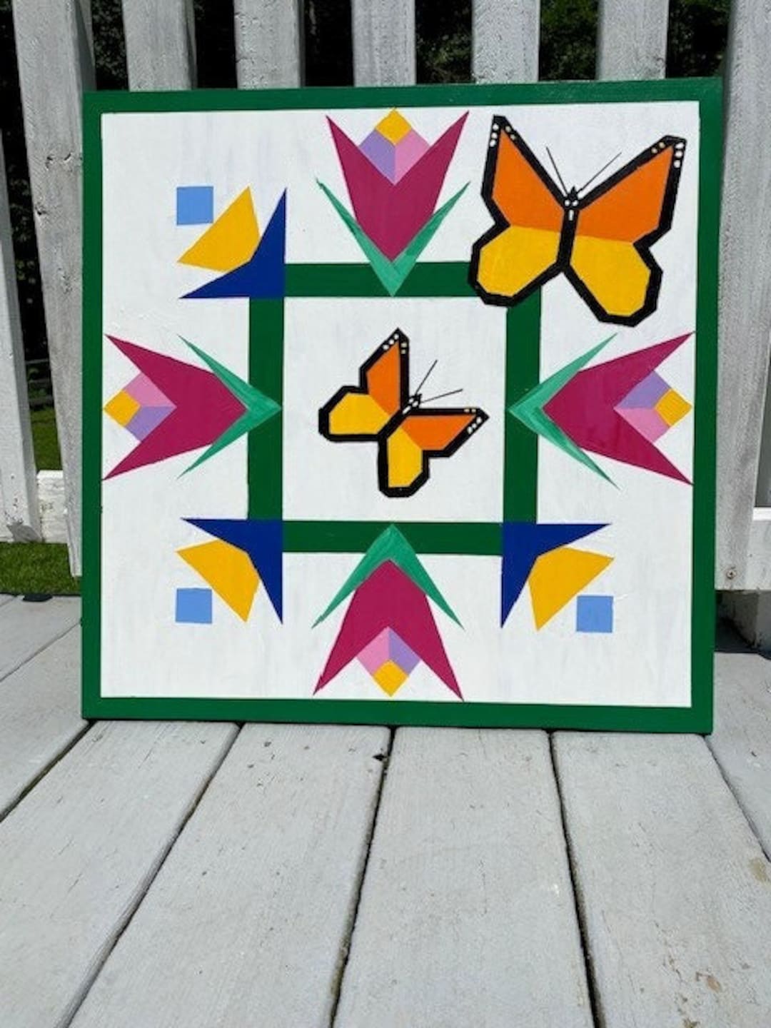 Barn Quilt: Butterfly Summer 31 - Etsy