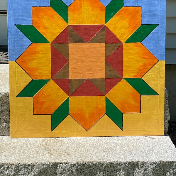 Sunflower Barn Quilt Pattern - Etsy