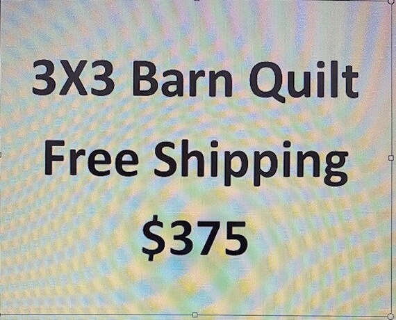 Large 3x3 Barn Quilt-enter Number Code From 2x2 Quilts | Etsy